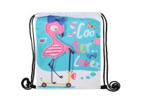 China Flamingo Personalized Cinch Bags Custom Print Waterproof Drawstring Backpack for sale