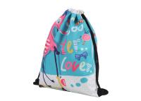 China Flamingo Personalized Cinch Bags Custom Print Waterproof Drawstring Backpack for sale