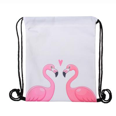 China OEM Women's Drawstring Backpack Lightweight Polyester Knapsack 2000 Pcs MOQ for sale