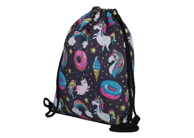 China 210D Polyester Drawstring Backpack Sack Bag with Custom Silk Screen Printing 2000pcs MOQ for sale