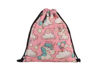 China 39*30cm Canvas Drawstring Bag Backpack Embroidery Printing OEM ODM for sale