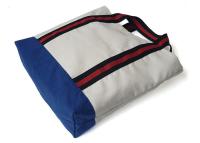 China White Blue Canvas Tote Bags Reusable Grocery Shopping Bags 2000pcs MOQ Foldable for sale