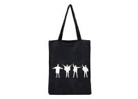 China Custom Printed Black Canvas Tote Bag with Zip 2000 Pcs MOQ for Decorating for sale