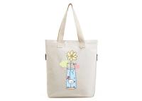China Foldable Large Canvas Shopping Tote Bag with Zip 2000pcs MOQ Eco Friendly for sale