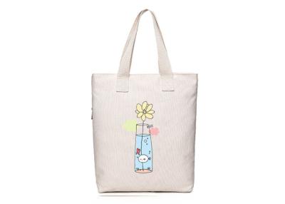 China Custom Eco Friendly Canvas Tote Shopper Bag with Zipper Closure 2000pcs MOQ for sale