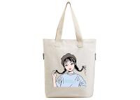 China OEM Cotton Canvas Tote Shopper Bag with Zipper 2000 Pcs MOQ for Shopping for sale
