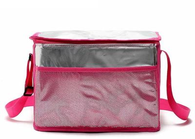 China Green Aluminum Foil Insulated Lunch Tote Bag 300D Polyester Shoulder Strap 500 Pcs MOQ for sale