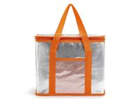 China Large EPE Orange Thermal Insulated Tote Lunch Bag OEM Service for sale