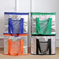 China Large EPE Orange Thermal Insulated Tote Lunch Bag OEM Service for sale