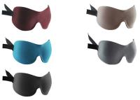 China Lightweight Blackout 3D Sleeping Eye Mask With Velcro Easy Adjustment for sale