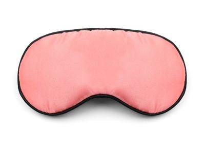China Lightproof Embroidery Silk Satin Sleep Mask Travel Eye Mask Custom Design 500 Pcs MOQ for sale