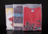 China Custom Design Large Clear Plastic Bags With Zip Top For Garment PE Material for sale