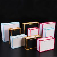 China Colored Brown Kraft Paper Gift Bags with Handles Large Christmas Bags 2000pcs MOQ for sale