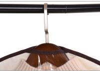 China Non Woven Hanging Dress Storage Bag 60x90cm Breathable Suit Garment Bag with Zipper for sale