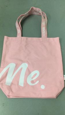 China Shopping Usage Canvas Tote Shopper Bag Custom Printing Foldable Long Lifespan for sale
