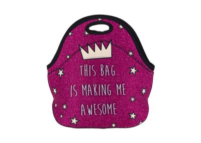 China Custom Neoprene Insulated Lunch Bag 200 Pcs MOQ with Logo Printing for sale