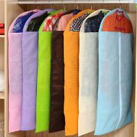China Non Woven Hanging Dress Storage Bag 60x90cm Breathable Suit Garment Bag with Zipper for sale