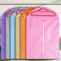 China Non Woven Hanging Dress Storage Bag 60x90cm Breathable Suit Garment Bag with Zipper for sale