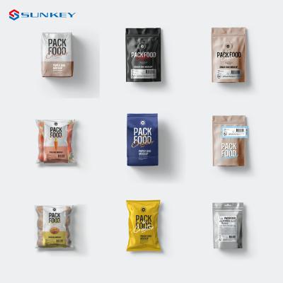 China Laminated PET PE Clear Food Packaging Mylar Ziplockk Coffee Packaging Stand Up Pouches for sale