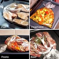 China Disposable Food Safe Microwave Fresh Meat Packaging 12 Microns Cooking Turkey Oven Bag for sale