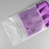 China Custom Resealable PVC Ziplockk Packaging Bag Clear Frosted Plastic Zip Bags For Clothes for sale