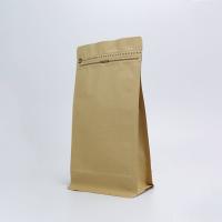 China Custom Printed 250g 500g Kraft Paper Coffee Packaging MOPP Coffee Bean Bags With Valve for sale
