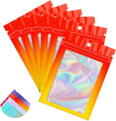 China 3 X 4 Inches Food Storage Smell Proof Bags Meals Holographic Packaging Bags for sale