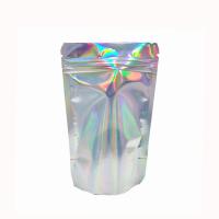 China Mylar Phone Case Holographic Zipper Bag PVC Holographic Printed Plastic Packaging Bags for sale