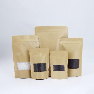 China Eco Friendly Flat Bottom Bag 3.5 Recyclable Tea Paper Sealed Ziplockk Bags For Packaging for sale