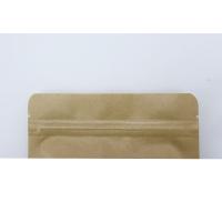 China Eco Friendly Flat Bottom Bag 3.5 Recyclable Tea Paper Sealed Ziplockk Bags For Packaging for sale