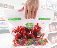 China Antifog Handle Fruit And Vegetable Packaging Grape Plastic Bags For Packaging Vegetables for sale