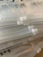 China Frosted LOGO Custom Packaging Bags For Clothing PVC Transparent Zip Lock Pouch for sale