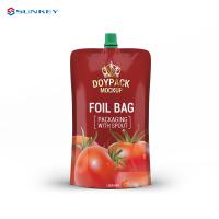China VMPET Custom Printed Spout Pouch Bags Stand Up Drink Pouch Packaging Clear Wine Bag for sale