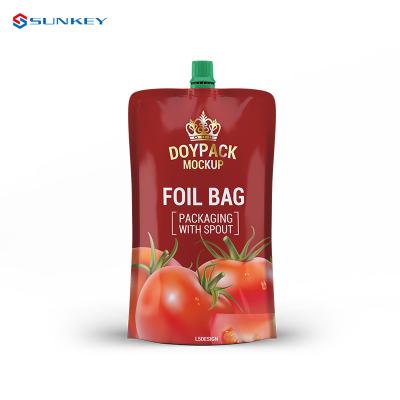 China VMPET Custom Printed Spout Pouch Bags Stand Up Drink Pouch Packaging Clear Wine Bag for sale