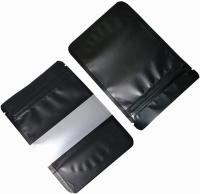 China Resealable Mylar Self Seal Packaging Bags Food Storage With Clear Window Aluminium Foil Stand Up Pouch for sale