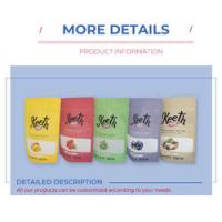 China Resealable Mylar Self Seal Packaging Bags Food Storage With Clear Window Aluminium Foil Stand Up Pouch for sale