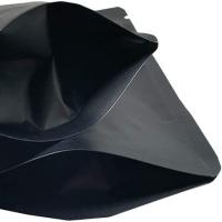 China Hot Selling  Matte Black Resealable Stand Up Bags With Window Heat Seal Bulk Food Storage Packaging Foil Pouches for sale