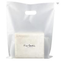 China PE Shopping Single Layer Laminated Packaging Bags Transparent Plastic Bag With Handle for sale