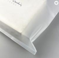 China PE Shopping Single Layer Laminated Packaging Bags Transparent Plastic Bag With Handle for sale