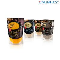 China Closable Custom Heat Seal Stand Up Retort Pouch Sauces Soup Packaging Bags for sale