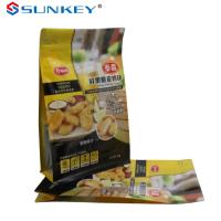 China Ziplockk Flat Bottom Sustainable Packaging Pouch Box Packaging Frozen Food Packaging Bag for sale