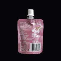 China Colorful Stand Up Plastic Drink Bag With Spout Aluminium Foil Spout Pouch Flat Bottom for sale
