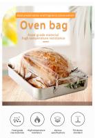 China High Temperature Premium Fresh Meat Packaging Roasting Turkey Oven Safe Plastic Bags for sale