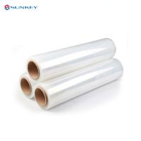 China Plastic Film Juice Clear Mini Jumbo Roll Stretch Stretch Wrapping Film Roll Pallet for sale