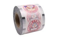 China Gravure Printing Food Packaging Color Plastic Roll Film Plastic Cup Sealer Film Roll for sale