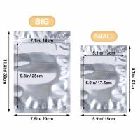 China Gloss Heat Seal Custom Mylar Bags Holographic Resealable Pouch With Window OEM for sale