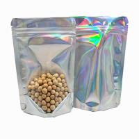 China Resealable Leakproof Silver Ziplockk Foil Bag Pouch Food Doypack Stand Up Pouches Bags for sale