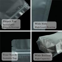 China Frosted Resealable Custom Mylar Bag Stand Up Pouch Custom Printing Nuts Oats Coffee Bean for sale