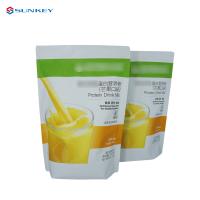 China Nutritional Waterproof Protein Powder Bag Pouching Bag With Zipper For Food for sale
