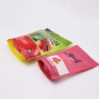 China Custom Printing Flat Bottom Laminated Food Packaging Poly Resealable Zipper Pouches for sale